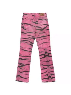 Roberto Cavalli 1990s Tiger-print Jeans