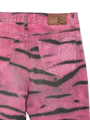 Roberto Cavalli 1990s Tiger-print Jeans