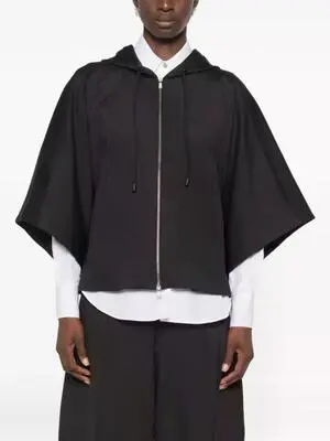 Max Mara Hooded Cape-sleeve Hoodie