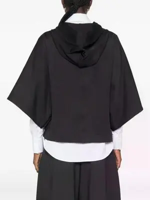 Max Mara Hooded Cape-sleeve Hoodie