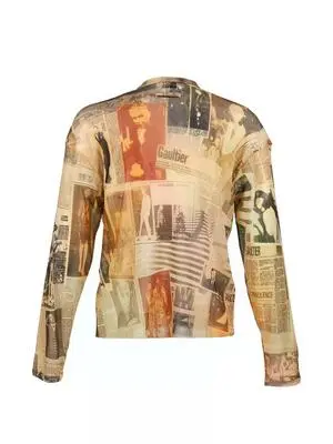 JEAN PAUL GAULTIER Printed Long-sleeve T-shirt