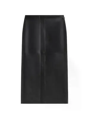 AGOLDE Hikson Recycled Calf Leather Skirt