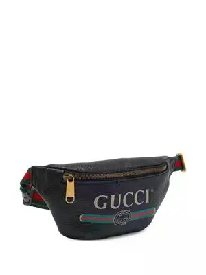 Gucci Logo Web Belt Bag - Black