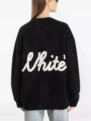 Off-White Embroidered Script-logo Sweater