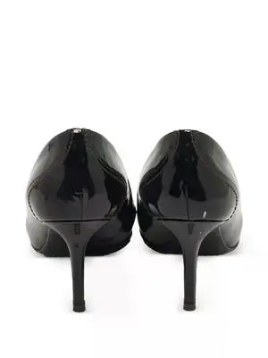 LOUIS VUITTON Patent Leather Logo-plaque Pumps