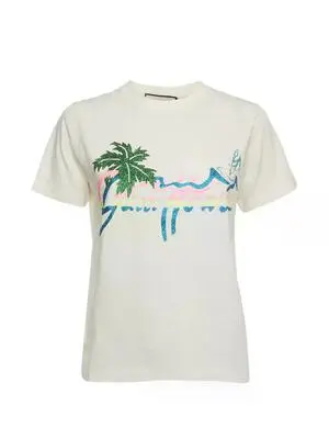 Gucci Printed Short-sleeve T-shirt - Neutrals