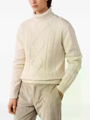 HACKETT LONDON Argyle Cable-knit Knit