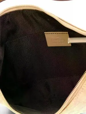 Gucci Monogram Canvas Small Hobo Shoulder Bag - Neutrals