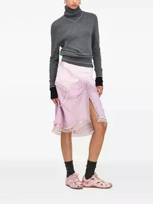 Marc Jacobs Layered Satin Slip Midi Skirt