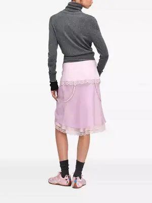 Marc Jacobs Layered Satin Slip Midi Skirt