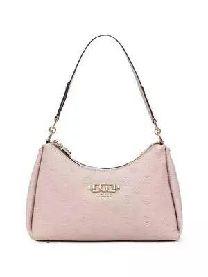 Guess Monogram Debossed Logo Plaque Tote Bag