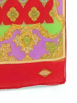 Versace 2000s Baroque-print Scarf