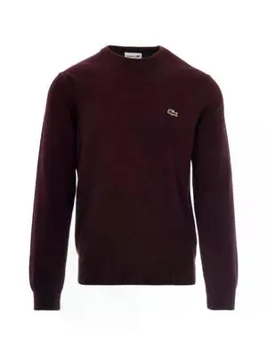 Lacoste Logo-patch Sweater - Red