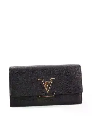 LOUIS VUITTON Capucines Wallet Leather Small Wallets