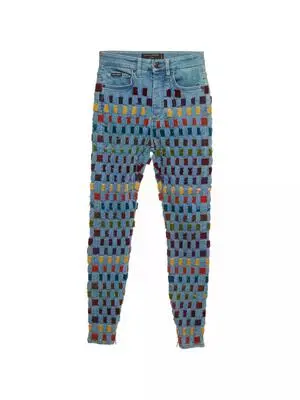 Dolce & Gabbana Ribbon Audrey Velvet Jeans