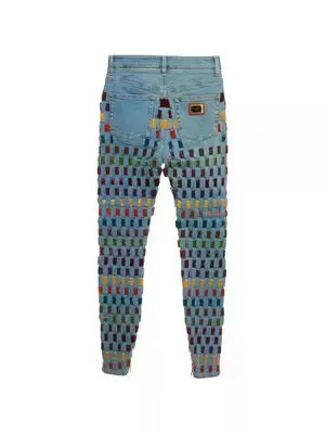 Dolce & Gabbana Ribbon Audrey Velvet Jeans