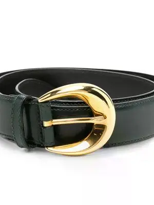 FERRAGAMO 1980s Crescent Buckle Belt