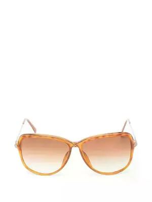 Dior 1980s Tortoiseshell-effect Sunglasses