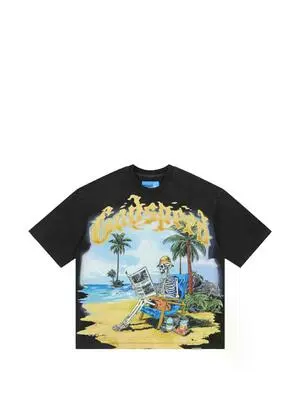 GODSPEED Skeleton Beach Ii Graphic-print T-shirt - Black