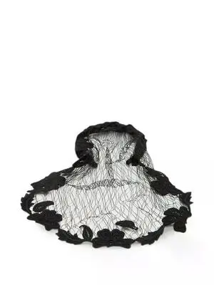 Dolce & Gabbana Lace-trim Veil Headband - Black