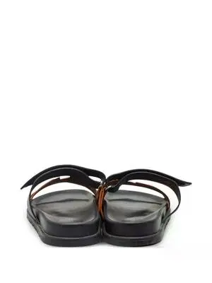 Hermès Chypre Touch-strap Sandals - Brown
