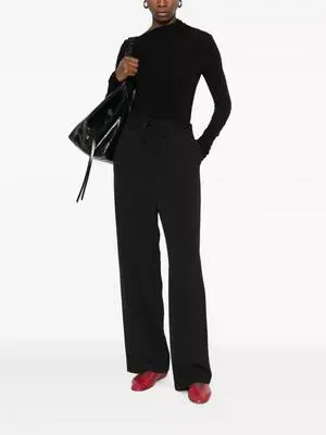 Imperial Drawstring Wide-leg Trousers