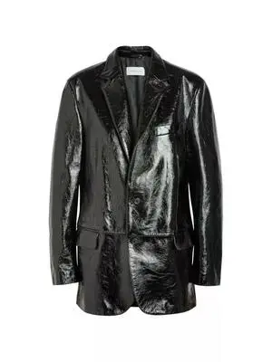 ARMARIUM Noah Glossed Leather Jacket - Black