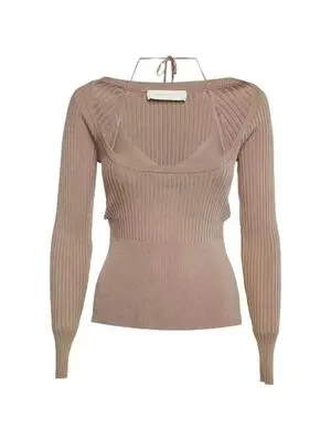 Simkhai Rib-knit Halter-neck Sweater