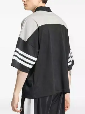 Adidas Mesh-panelled Logo-print T-shirt