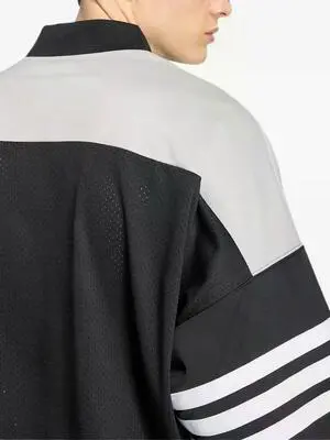 Adidas Mesh-panelled Logo-print T-shirt