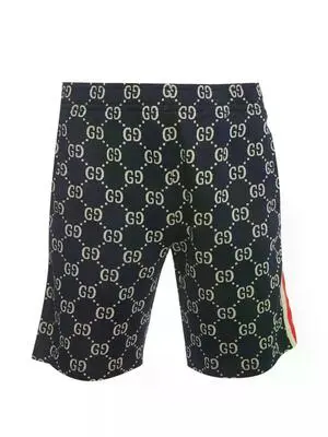 Gucci Gg Jacquard Web-stripe Shorts
