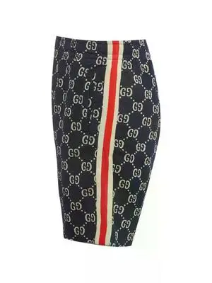Gucci Gg Jacquard Web-stripe Shorts