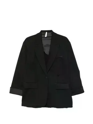 Imperial Notched-lapel Single-breasted Jacket - Black