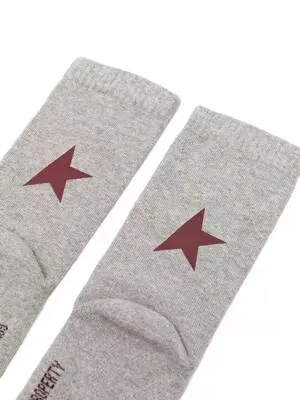 GOLDEN GOOSE Star-print Ribbed Socks