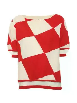 Fendi Half-sleeve Knit Top