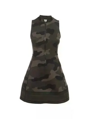 Dior High-neck Sleeveless Mini Dress