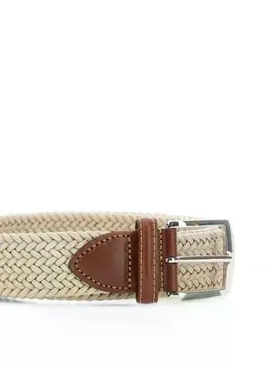 ATHISON Summer Woven Buckle Belt