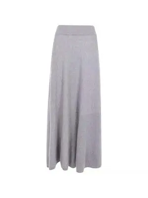 Emporio Armani Fine-knit Flared Midi Skirt