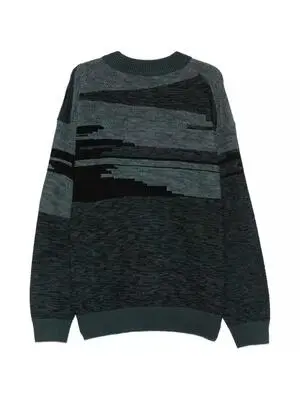 BOSS Intarsia-knit Crew-neck Sweater