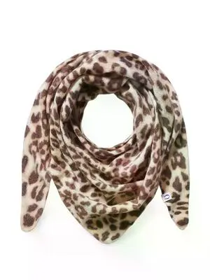 HIMALAYA CLOTHING Leopard-print Triangular Scarf - Neutrals