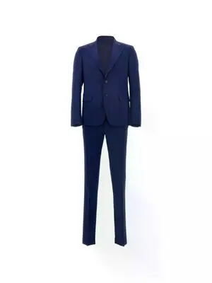 Brian Dales Slim-fit Single-breasted Suit - Blue