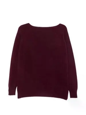 Plan C V-neck Cashmere Sweater - Red