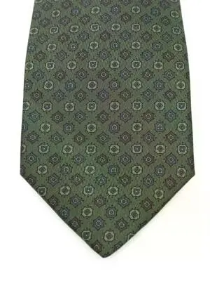 FERRAGAMO Geometric-print Tie