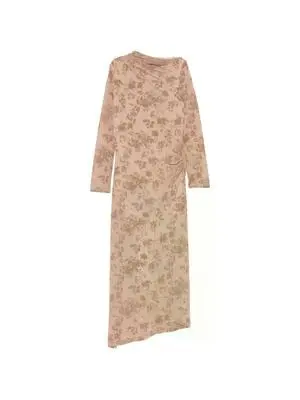 Imperial Floral-print Ruched Maxi Dress