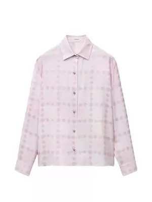 Versace Jacquard Silk Crêpe Satin Shirt