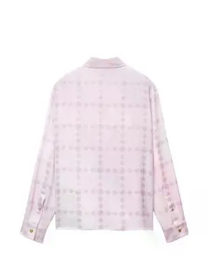 Versace Jacquard Silk Crêpe Satin Shirt