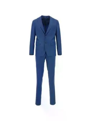 Brian Dales Notch-lapel Single-breasted Suit - Blue