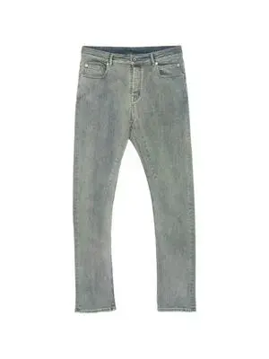 Rick Owens Detroit Faded-effect Five-pocket Jeans - Blue