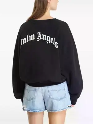 Palm Angels Curved Logo Sweatshirt