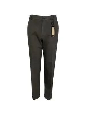 MANUEL RITZ Carabiner-detail Turn-up Trousers - Brown